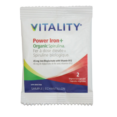 Buy Vitality Power Iron + Organic Spirulina Sample at Well.ca | Free ...