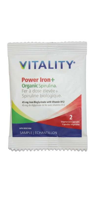 Buy Vitality Power Iron + Organic Spirulina Sample at Well.ca | Free ...