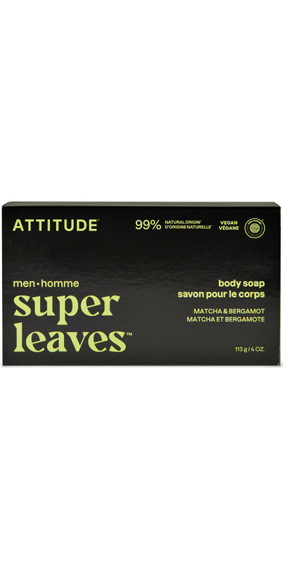 Achetez le savon corporel pour hommes ATTITUDE Super Leaves Matcha et ...