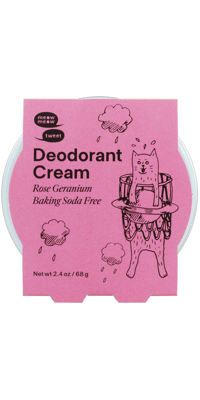 Buy meow meow tweet Deodorant Cream Baking Soda Free Rose Geranium at ...