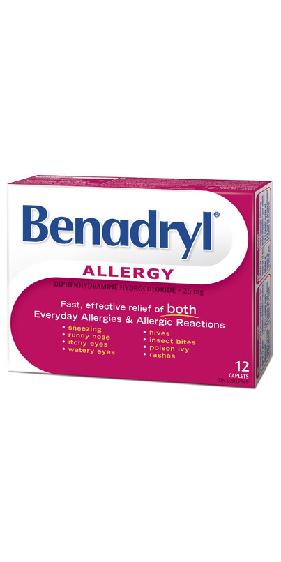Buy Benadryl Allergy Caplets at Well.ca | Free Shipping $35+ in Canada