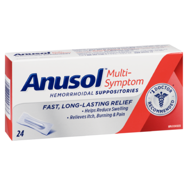 Buy Anusol Multi-Symptom Hemorrhoidal Suppositories from Canada at Well ...