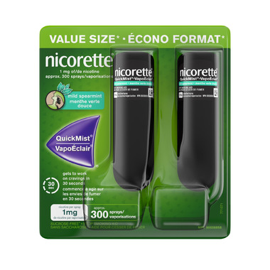 Buy Nicorette QuickMist Spray Mild Spearmint 1mg Duo Pack at Well.ca ...