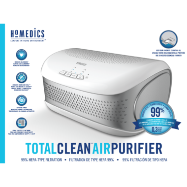 Buy HoMedics Total Clean Desktop Air Purifier Hepa-type Filtration at ...