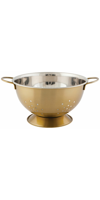 Buy Now Designs Steel Gold Colander Large at Well.ca | Free Shipping ...