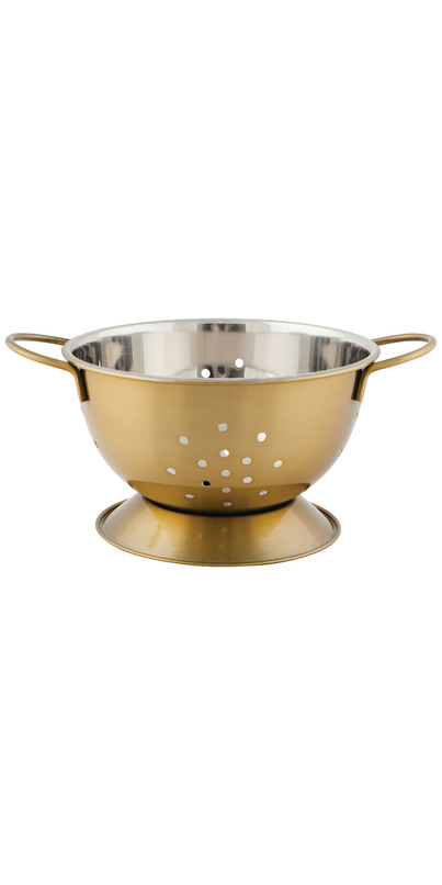 Buy Now Designs Matte Steel Gold Colander Small at Well.ca | Free ...
