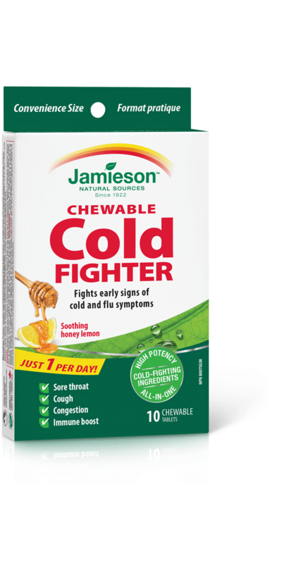 Buy Jamieson Chewable Cold Fighter Soothing Honey Lemon Sample at Well ...