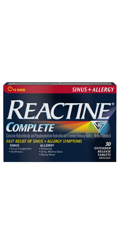 Buy Reactine Complete Sinus + Allergy Extended Release at Well.ca ...