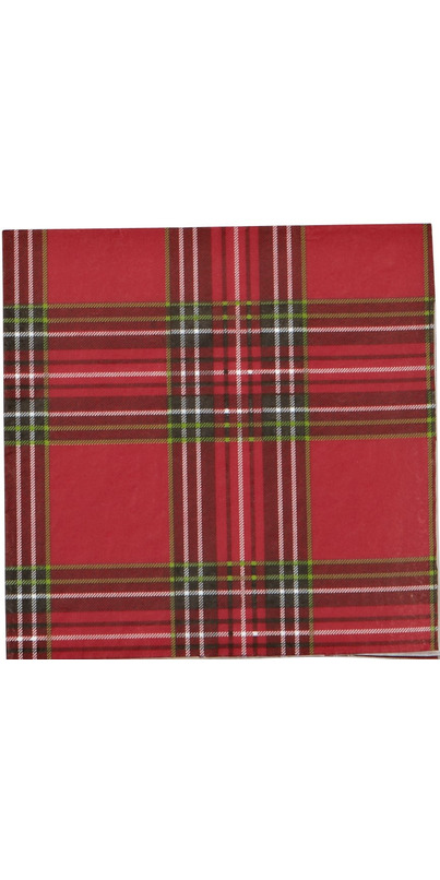Buy Harman Holiday Plaid Paper Napkins Cocktail Size at Well.ca | Free ...
