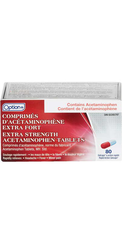 Buy Option+ Extra Strength Acetaminophen Tablets at Well.ca | Free ...