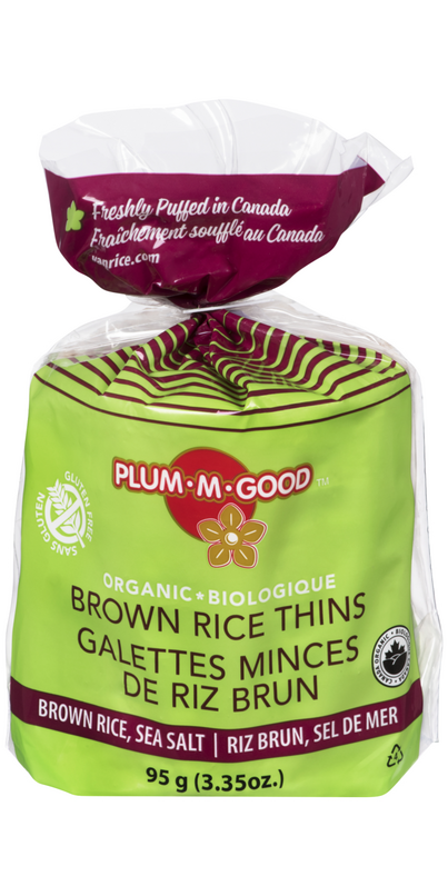 Buy Plum.M.Good Organic Brown Rice Thins with Sea Salt from Canada at ...