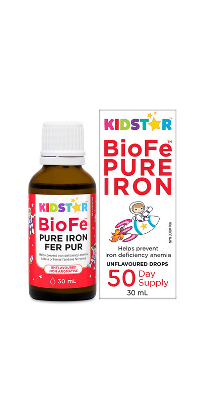 Buy Kidstar Nutrients BioFe Pure Iron Drops Unflavoured at Well.ca ...