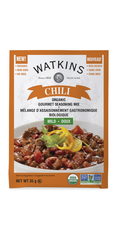 Acheter le mélange d'assaisonnement Watkins Organic Mild Chili Gourmet ...
