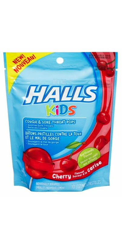 Buy Halls Kids Cough & Sore Throat Pops Cherry Flavour at Well.ca ...