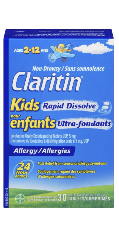 Acheter Claritin Kids Rapid Dissolve 24 Heures Allergie Comprimés non ...