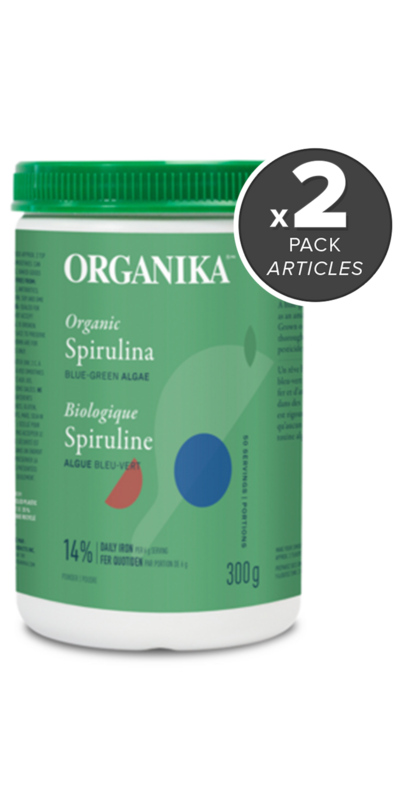 Buy Organika Organic Spirulina Blue-Green Algae Powder Bundle at Well ...