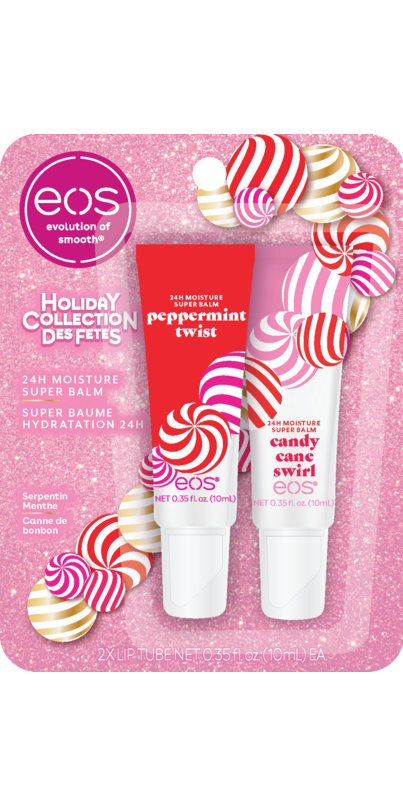 Buy eos Holiday Peppermint Twist & Candy Cane Swirl Super Balm at Well ...