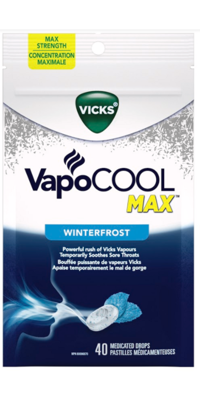 Buy Vicks VapoCOOL MAX Medicated Cough Drops Winterfrost at Well.ca ...