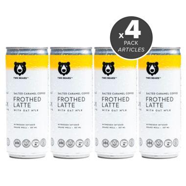 Buy Two Bears Salted Caramel Coffee Frothed Latte with Oat Milk Bundle ...