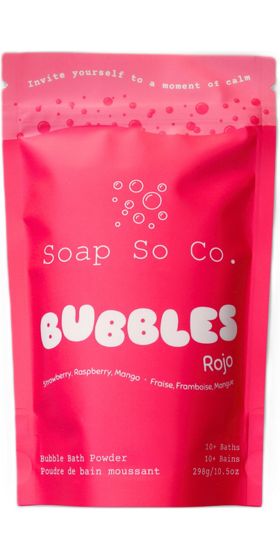 Achetez la poudre de bain Soap So Co. Bubbles Rojo à Well.ca | Livraison gratuite 35 $+ au Canada