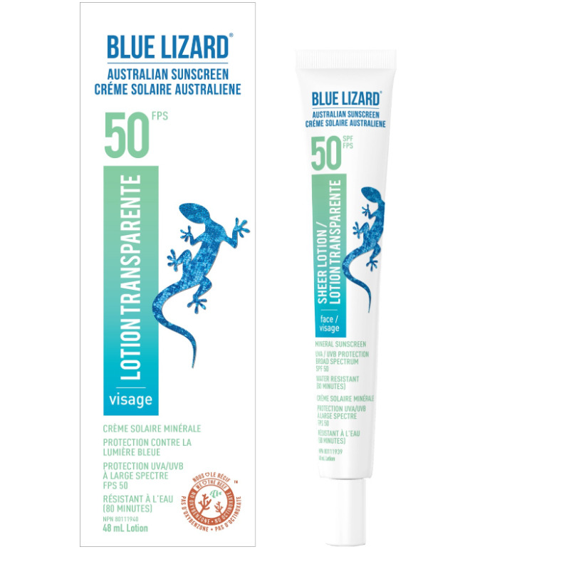 Buy Blue Lizard Sheer Mineral Face Sunscreen Lotion SPF 50 at Well.ca ...
