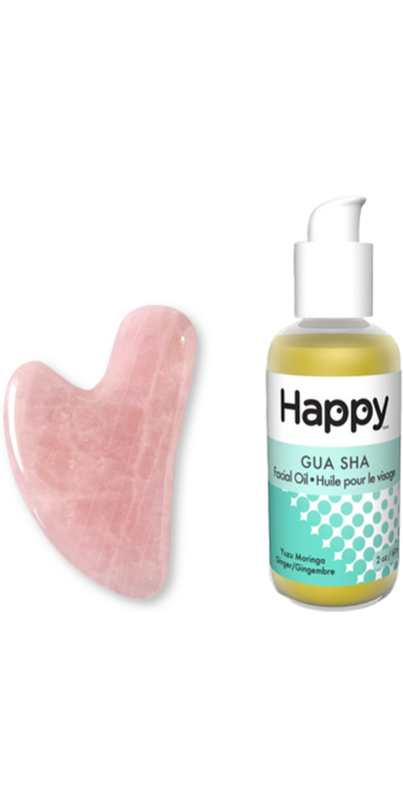 Buy Happy Facial Gua Sha + Oil Bundle at Well.ca | Free Shipping $35+ in Canada