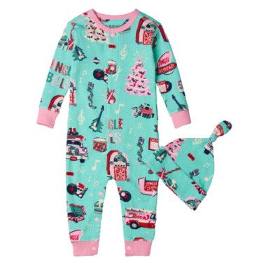 Buy Little Blue House by Hatley Baby Coverall & Hat Teal Rocking ...