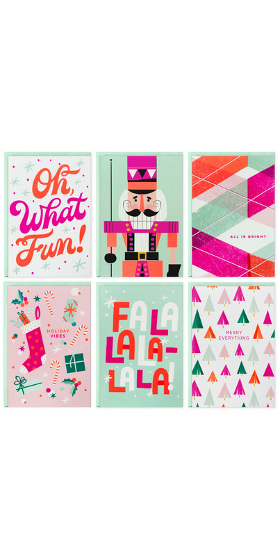 Achetez l'assortiment de cartes de Noël Hallmark Neon Holiday Vibes ...