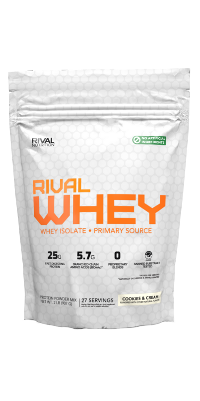 Buy Rival Nutrition Rival Whey Isolate Protein Powder Natural Cookies ...