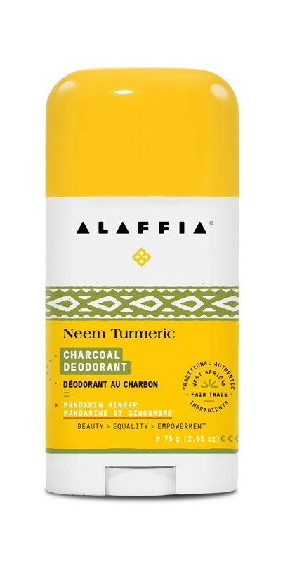 Buy Alaffia Neem Turmeric Deodorant Mandarin & Charcoal at Well.ca ...