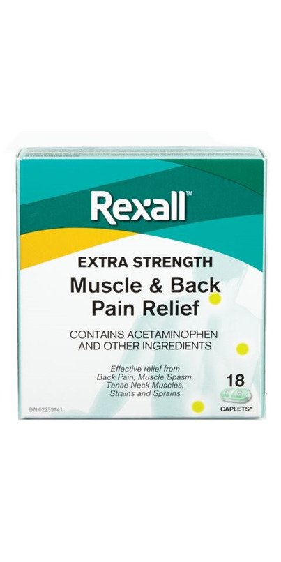 Buy Rexall Extra Strength Muscle and Back Pain Relief from Canada at ...