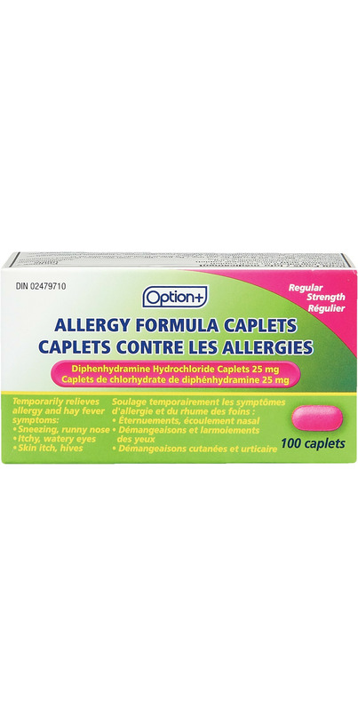 Buy Option+ Allergy Formula Caplets 25mg at Well.ca | Free Shipping $35 ...
