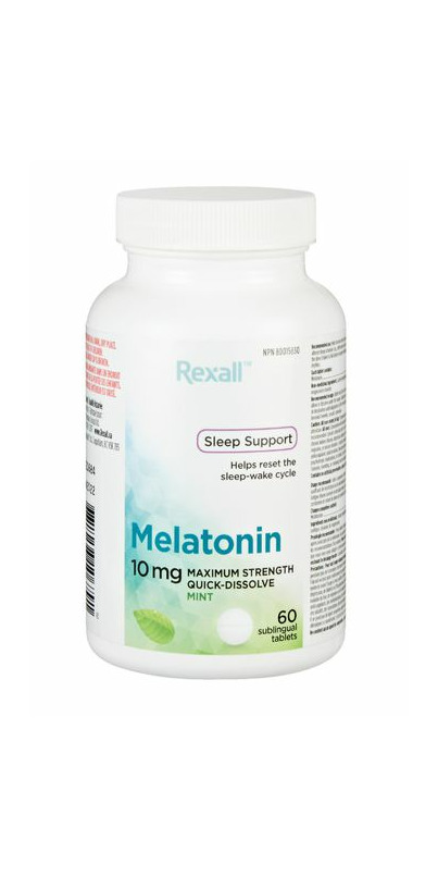 Buy Rexall Maximum Strength Melatonin Quick-Dissolve Sleeping Aid at ...