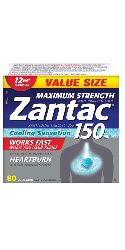 Buy Zantac 150 Maximum Strength Cooling Sensation Tablets at Well.ca ...