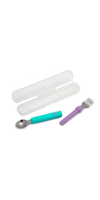 Buy Melii Detachable Stainless Steel Spoon & Fork Blue & Purple at Well ...