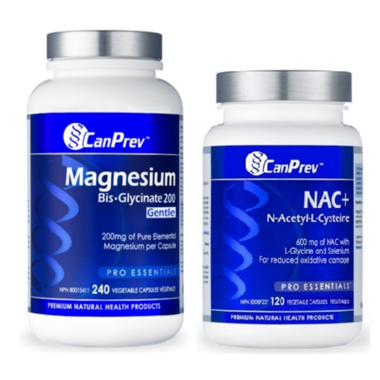 Buy CanPrev BOGO Magnesium Bis-Glycinate 200 & CanPrev NAC+ Bundle at ...