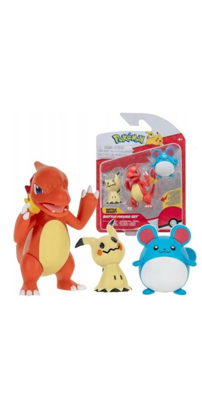 Achète l'ensemble de figurines de combat Pokemon Mimikyu, Charmeleon et ...