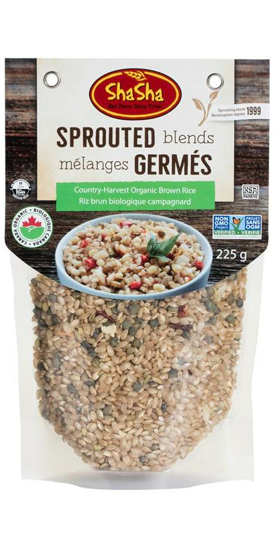 Buy ShaSha Co. Sprouted Blends Country-Harvest Organic Brown Rice at ...