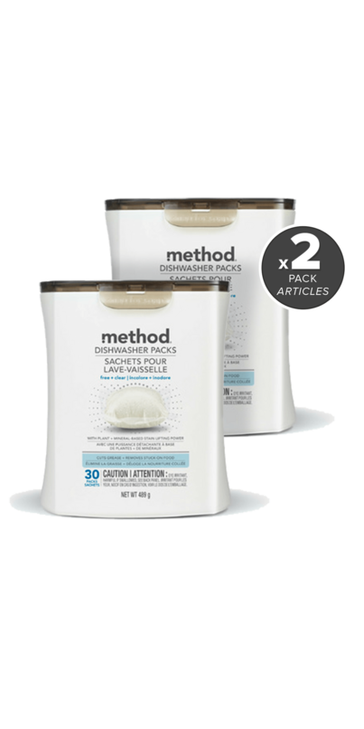 Buy Method Free + Clear Dishwasher Detergent Packs Value Bundle at Well ...