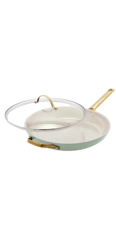 Buy GreenPan Padova Reserve 12 Inch Covered Fry Pan with Lid Mint Green ...