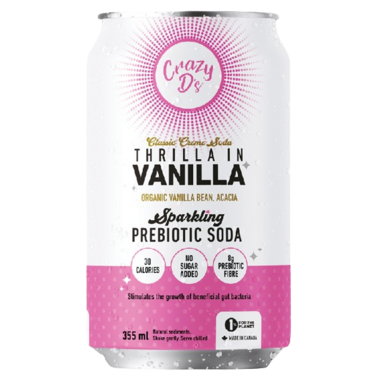 Buy Crazy D's Prebiotic Soda Vanilla Creme at Well.ca | Free Shipping ...