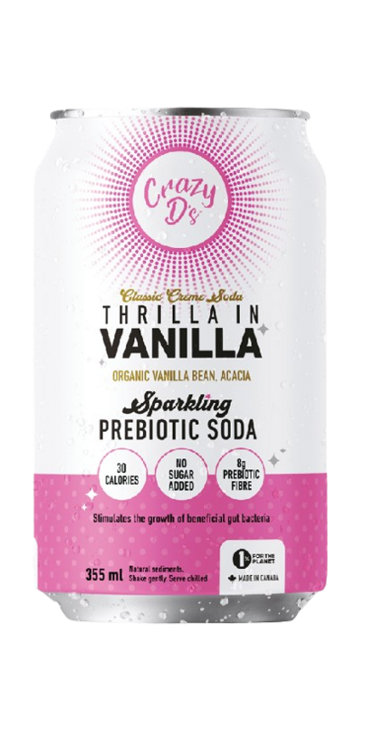 Buy Crazy D's Prebiotic Soda Vanilla Creme at Well.ca | Free Shipping ...