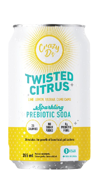 Buy Crazy D's Prebiotic Soda Twisted Citrus at Well.ca | Free Shipping ...