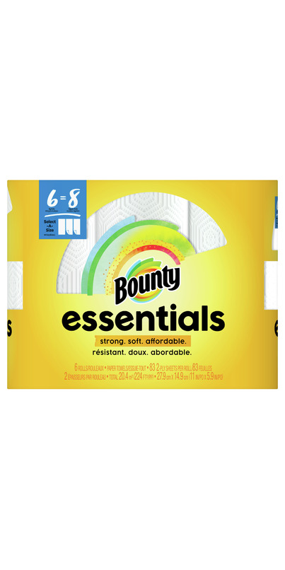 Buy Bounty Essentials Paper Towels Big Rolls Select A Size White at ...