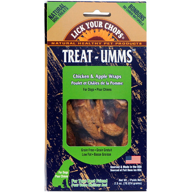 Buy Lick Your Chops Treat-Umms Chicken & Apple Wraps Dog Treats at Well ...