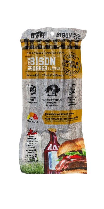 Buy Buff Bison Snack Stick Bacon Burger at Well.ca | Free Shipping $35 ...