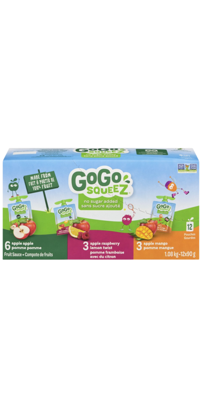 Buy Gogo Squeez Apple Apple, Apple Raspberry Lemon Twist, Apple Mango ...