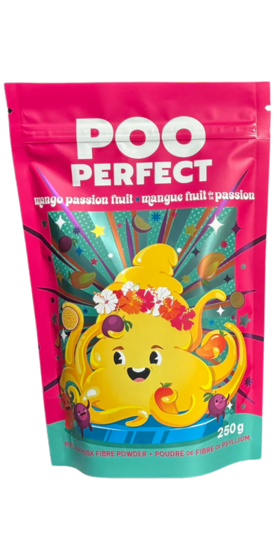 Buy Poo Perfect Psyllium Husk Fibre Powder Mango Passionfruit at Well ...
