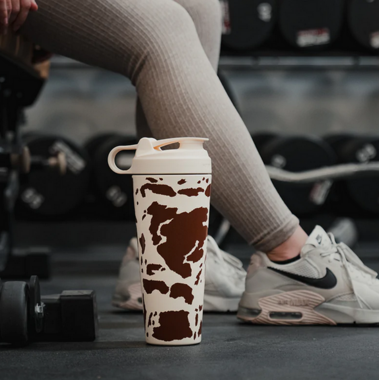 Buy HydroJug HydroSHKR Stainless Steel Shaker Bottle Brown Cow at Well ...