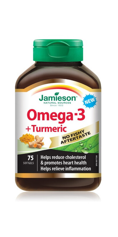 Buy Jamieson Omega-3 + Turmeric No Fishy Aftertaste at Well.ca | Free ...